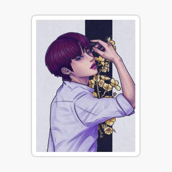 "TXT Beomgyu Opening Sequence" Sticker for Sale by mochikookart | Redbubble