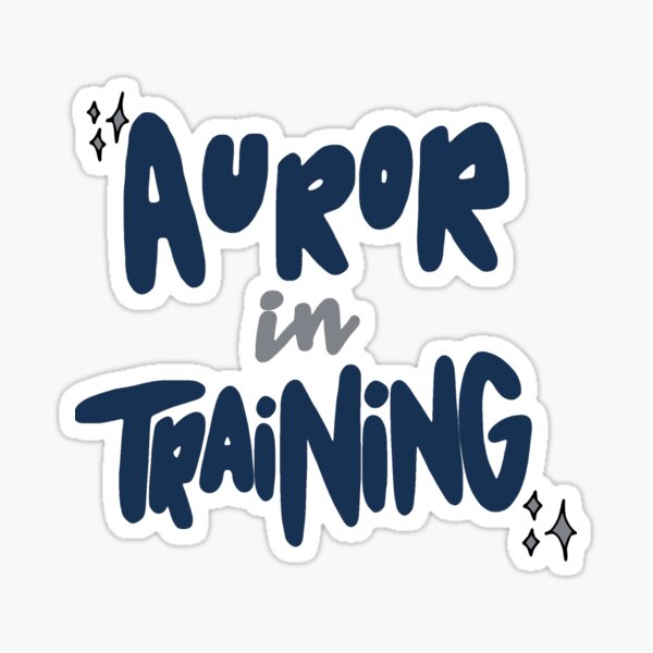 "Auror in Training" Sticker for Sale by Drmelliebean | Redbubble