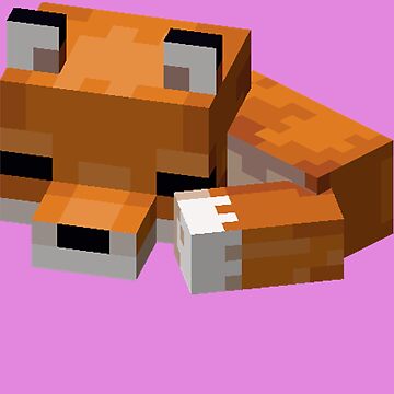 "minecraft fox sticker" Sticker for Sale by boscioguidena | Redbubble
