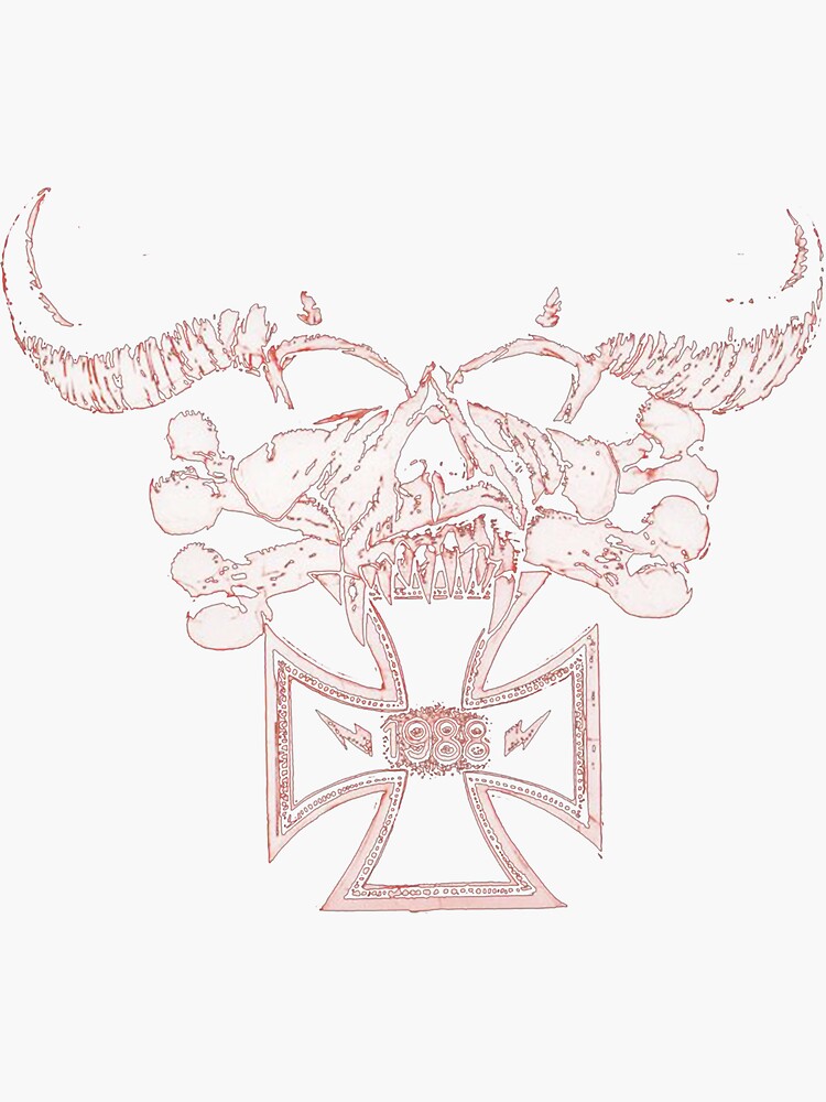 "Danzig Danzig Skull Art Drawing" Sticker for Sale by Hossainuchchal ...