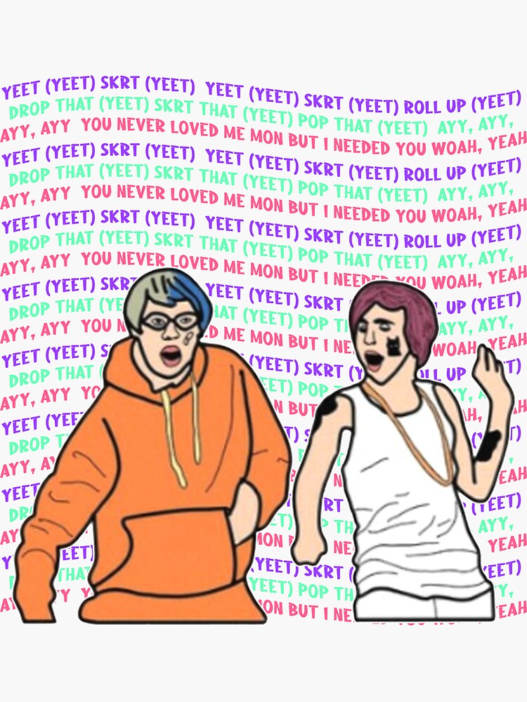 "Yeet Skr classic" Sticker for Sale by Donald205 | Redbubble