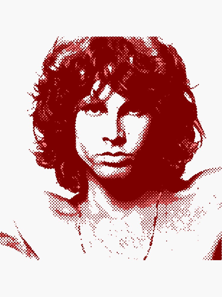 "Jim Morrison" Sticker for Sale by buttitta2ku | Redbubble