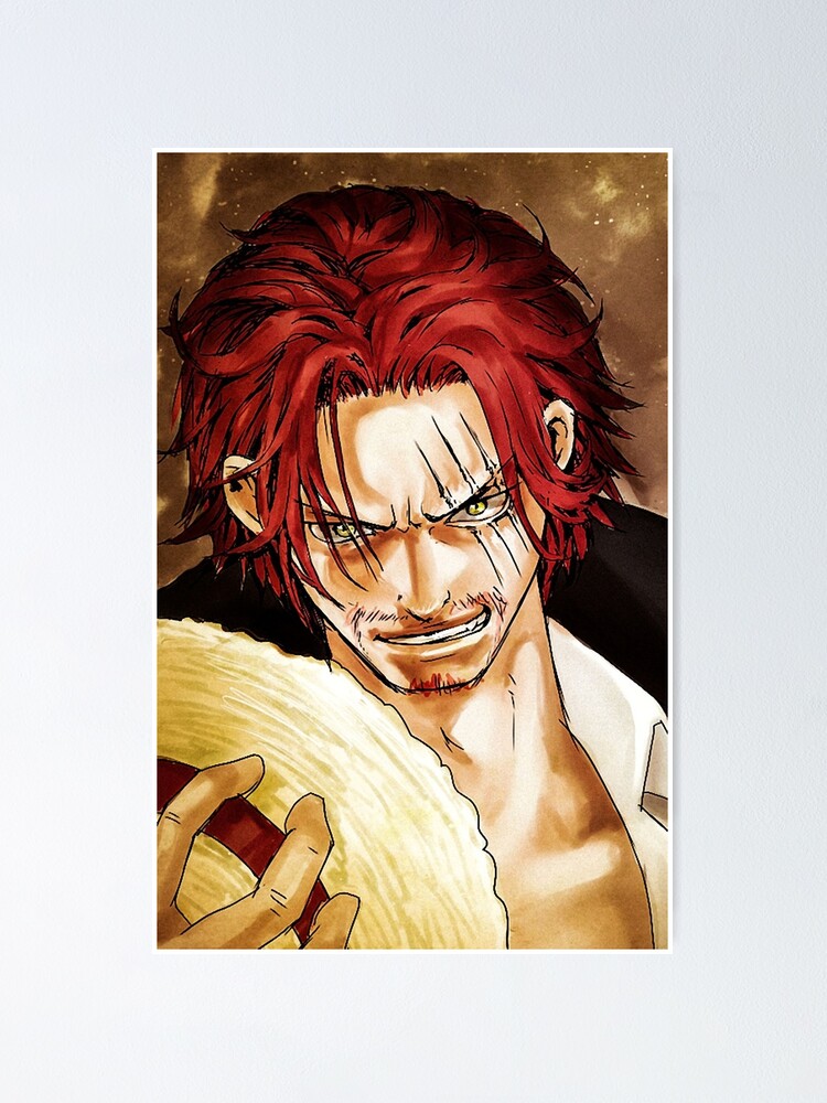"Akagami No Shanks One Piece" Poster for Sale by WandaMcCullough ...