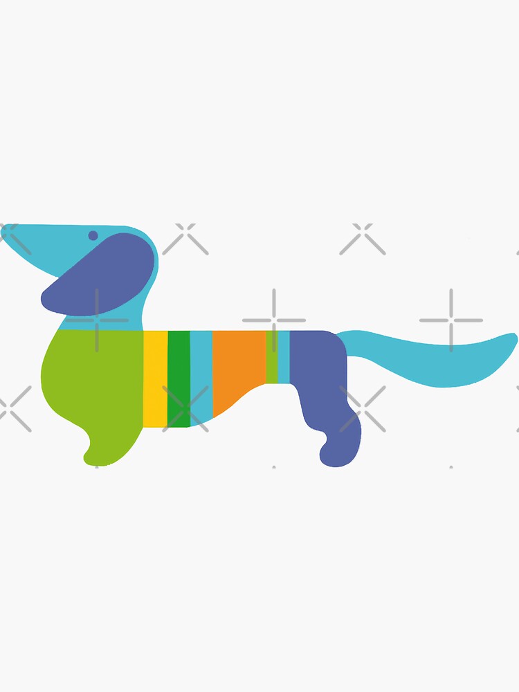 "Waldi The Dachshund 1972 Munich Olympics Logo" Sticker for Sale by ...