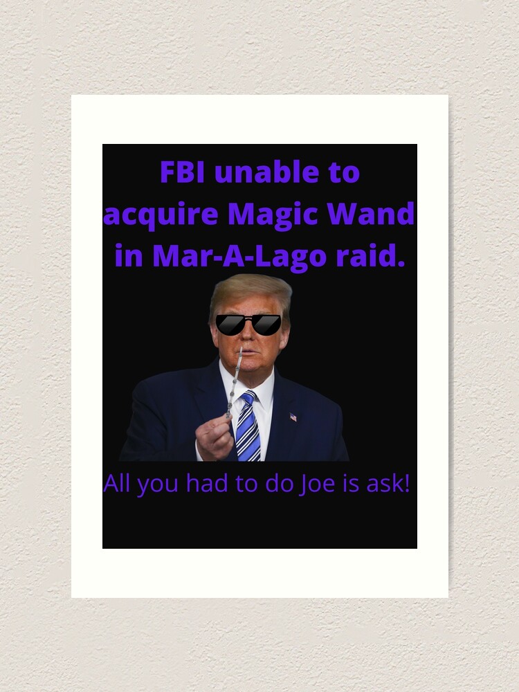 "FBI unable to acquire Magic Wand in Mar-A-Lago raid. All you had to do ...