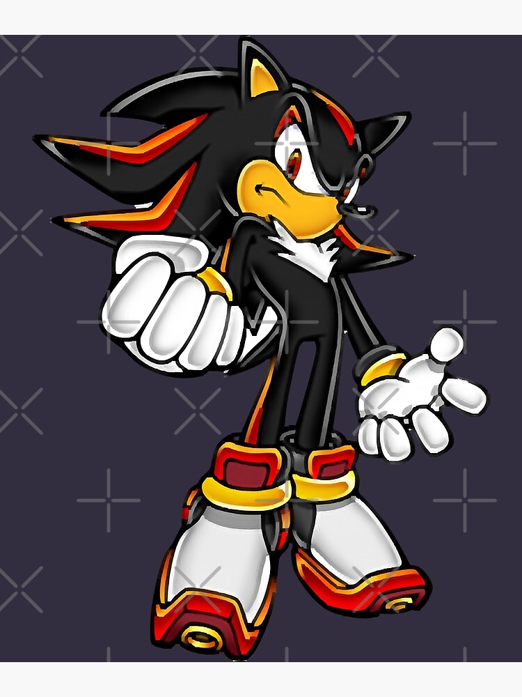 "Funny Man Shadow The Hedgehog Retro Vintage" Poster for Sale by ...