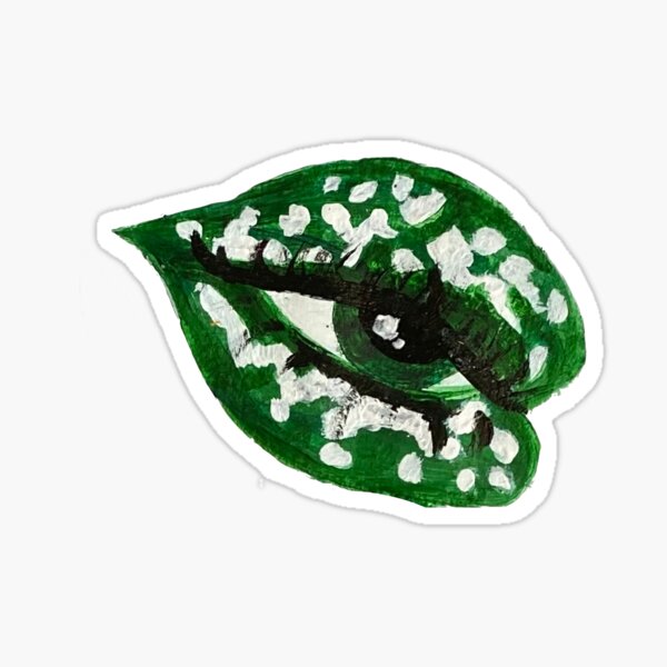 "little leaf eye to watch your back :)" Sticker for Sale by ...