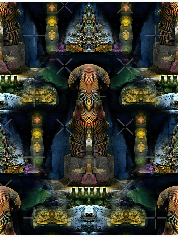 "Ouest Bae - The Shrine of Avalerion (Revisited Pattern)" Sticker for ...