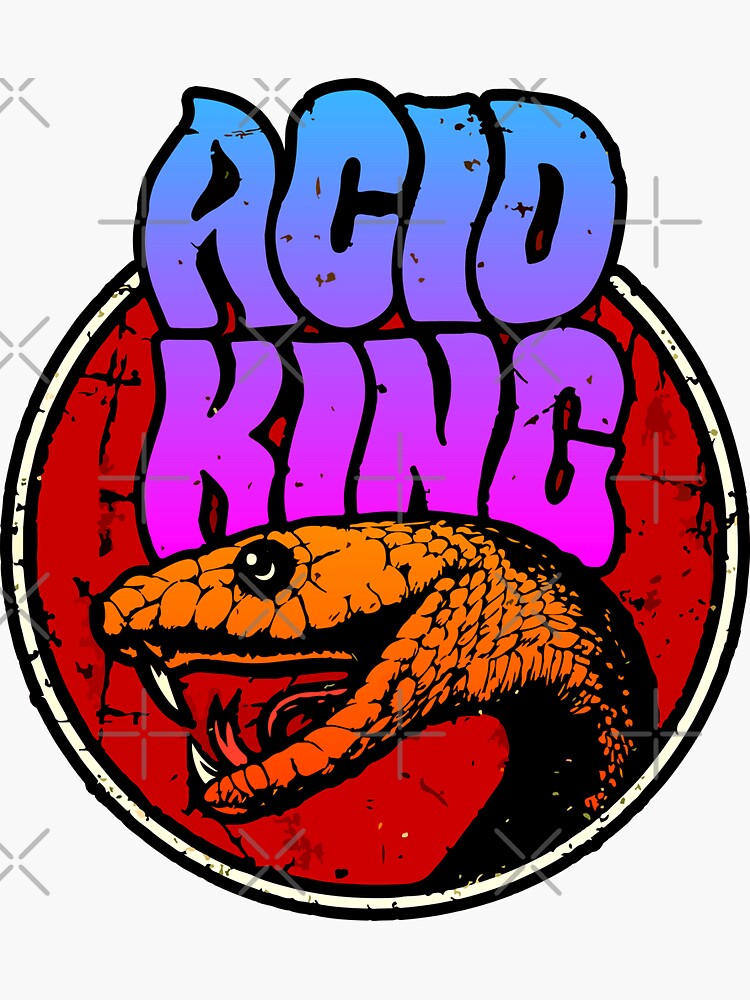 "Acid King Merch" Sticker for Sale by xxXVintageXxx | Redbubble