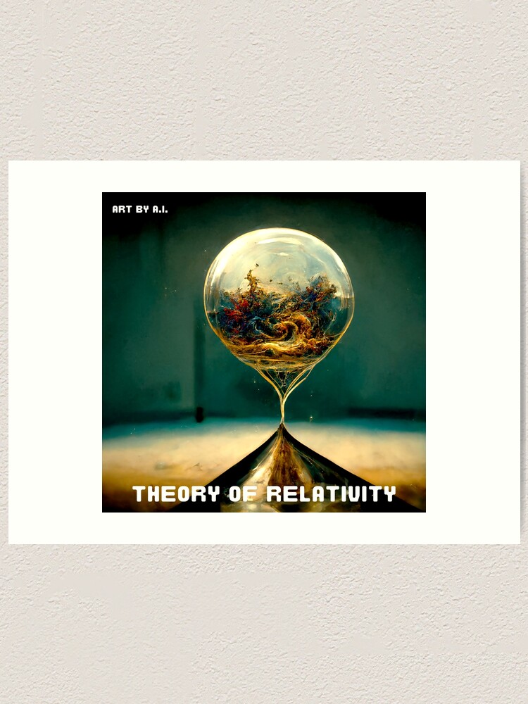 "Theory of Relativity Art - Created by AI" Art Print for Sale by ...