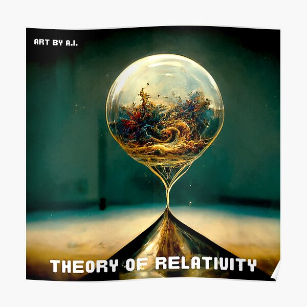"Theory of Relativity Art - Created by AI" Poster for Sale by Created ...
