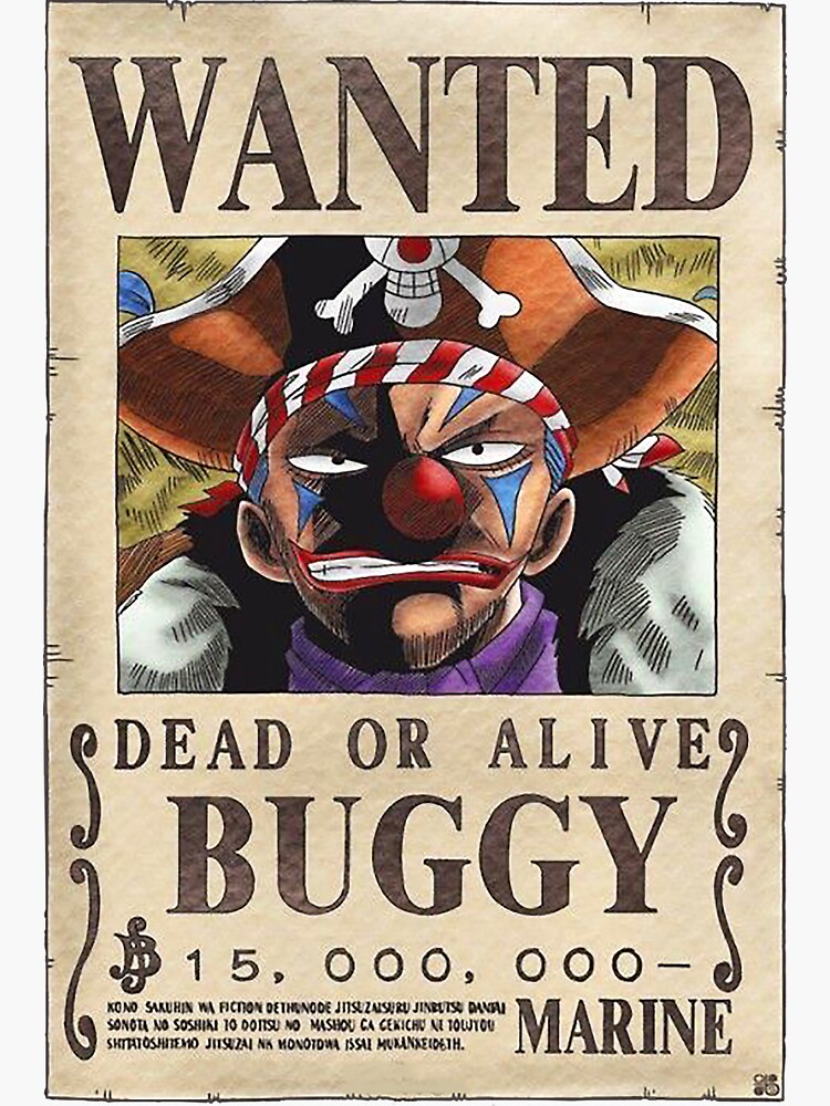"Buggy Wanted Poster" Sticker for Sale by evelynbechtelar | Redbubble