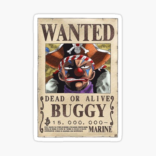 "Buggy Wanted Poster" Sticker for Sale by evelynbechtelar | Redbubble