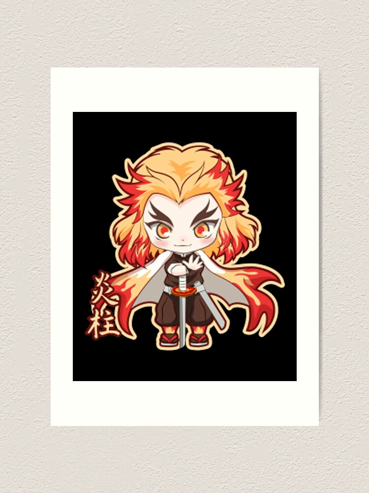 "Chibi Kyojuro Rengoku Kimetsu no Yaiba" Art Print for Sale by JACK034 ...