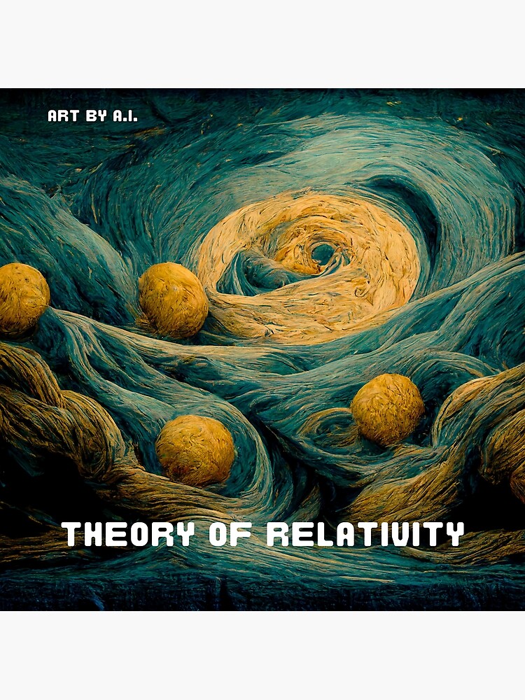 "Theory of Relativity - Art Created by AI" Poster for Sale by Created ...