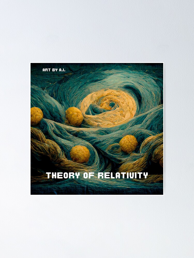 "Theory of Relativity - Art Created by AI" Poster for Sale by Created ...