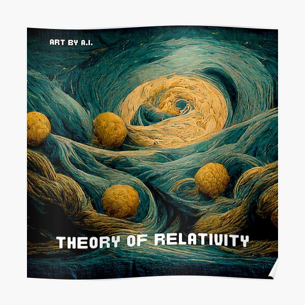 "Theory of Relativity - Art Created by AI" Poster for Sale by Created ...