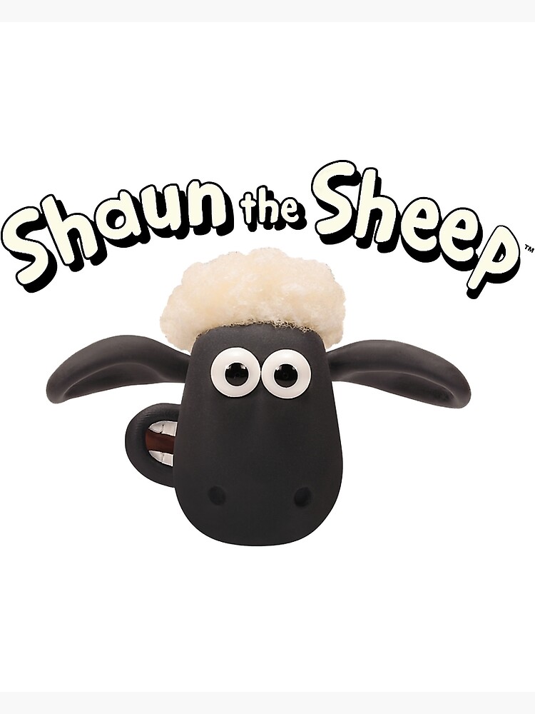 "Shaun the Sheep Classic Logo with Shaun" Poster for Sale by ...
