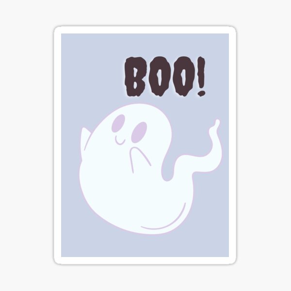 "BOO" Sticker for Sale by SweetOrchids | Redbubble