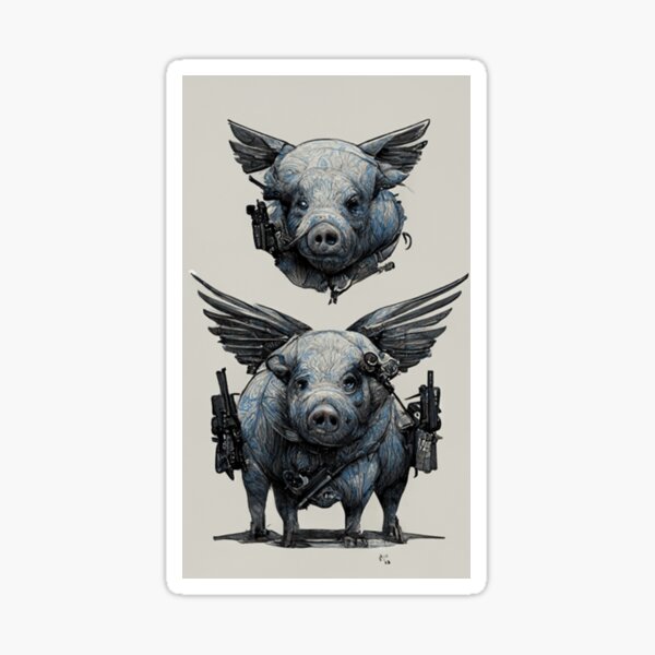 "War Pig" Sticker for Sale by SaltyPork | Redbubble