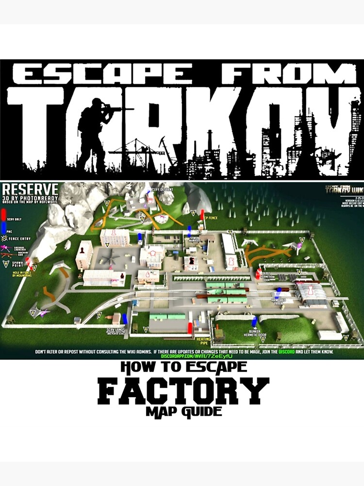"Escape From Tarkov Factory Map Guide " Art Print for Sale by ...
