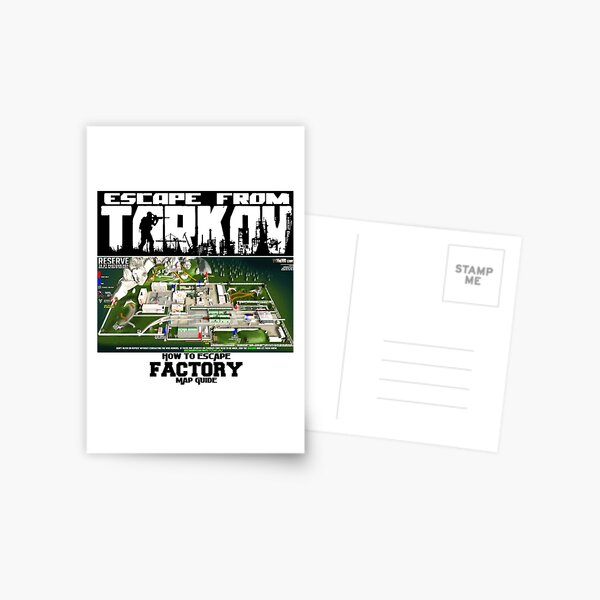 "Escape From Tarkov Factory Map Guide " Postcard for Sale by ContTrader ...
