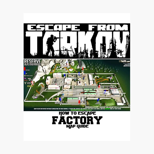 "Escape From Tarkov Factory Map Guide " Photographic Print for Sale by ...