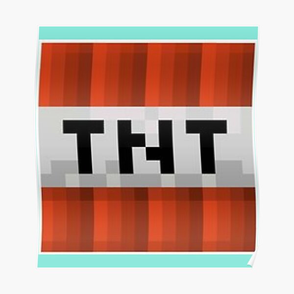 "TNT minecraft" Poster for Sale by boscioguidena | Redbubble
