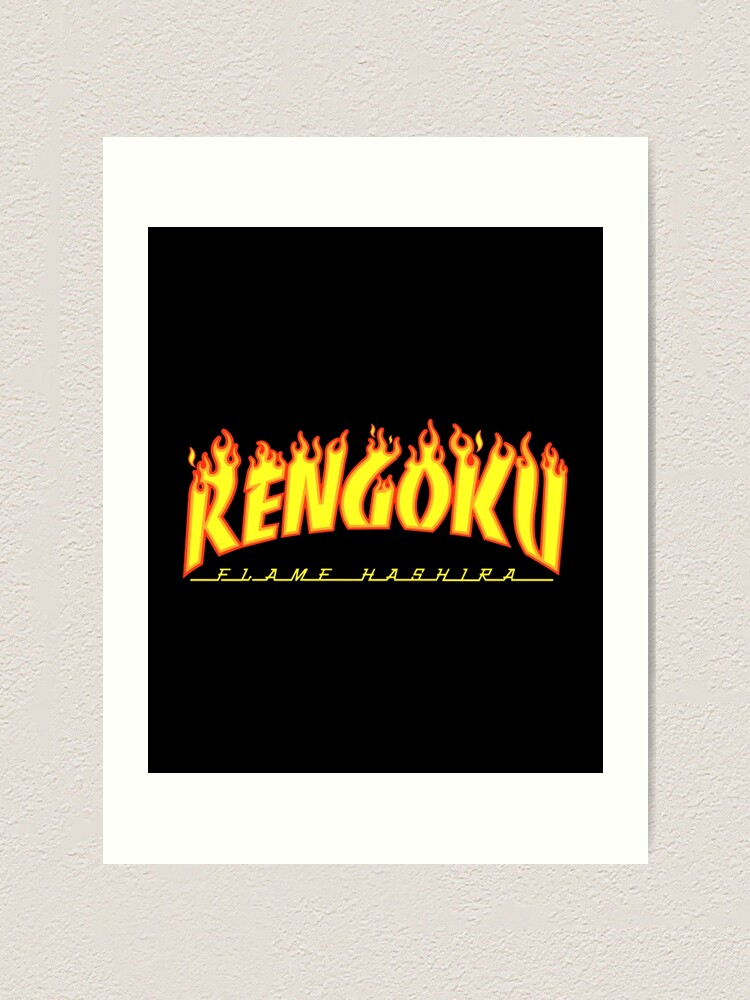 "Kyojuro rengoku logo" Art Print for Sale by ANNA6767 | Redbubble