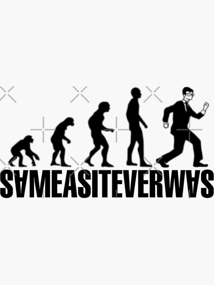 "Same As It Ever Was Heads Graphic Gift Fan" Sticker for Sale by ...