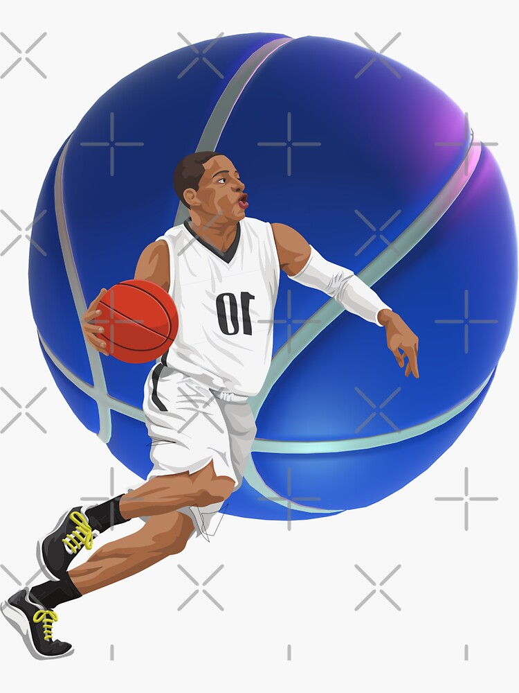 "basketball player" Sticker for Sale by beeplan | Redbubble