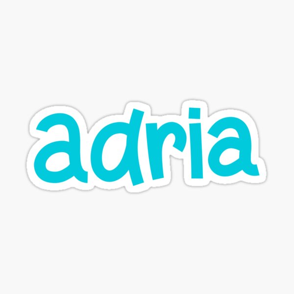 "Adria, Funny Cool Best color art" Sticker for Sale by artdragongift ...
