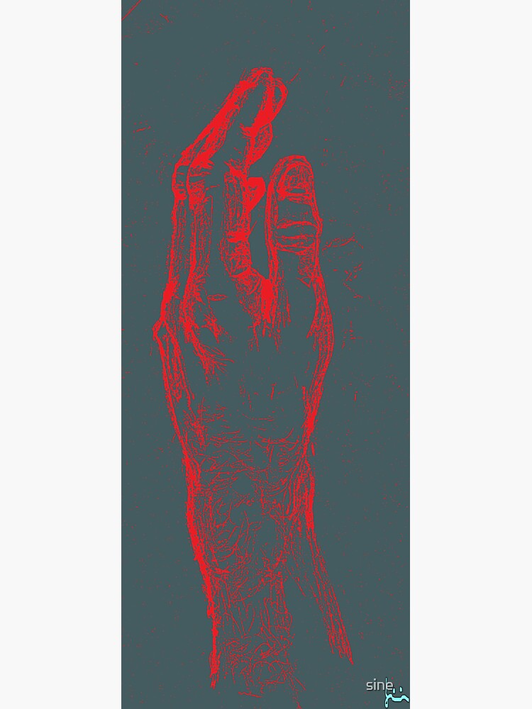 "HAND UP" Sticker by sine | Redbubble