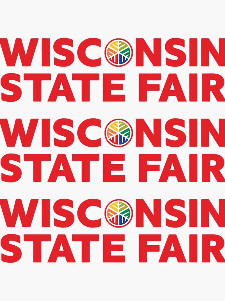 "Wisconsin State Fair Official Logo" Sticker for Sale by LukaBurts ...