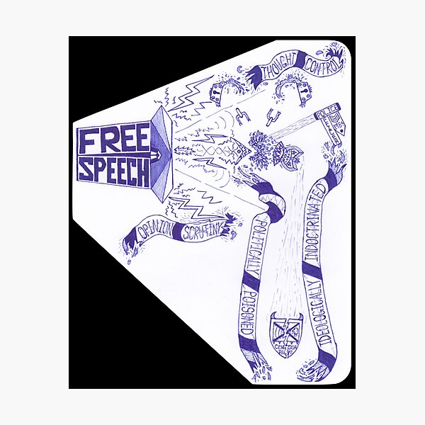 Lámina fotográfica «MI. #260 |☽| Libertad de expresión versus represión ...