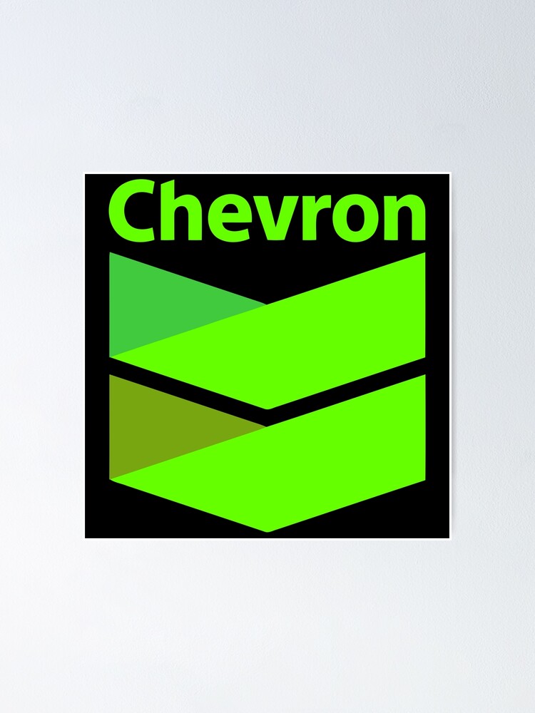"Chevron green logo" Poster for Sale by smandragunata | Redbubble