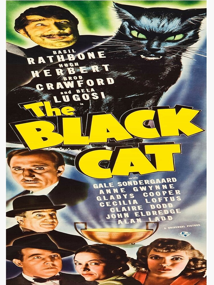 The Black Cat Poster Vintage Movie Premium Matte Vertical Poster sold ...