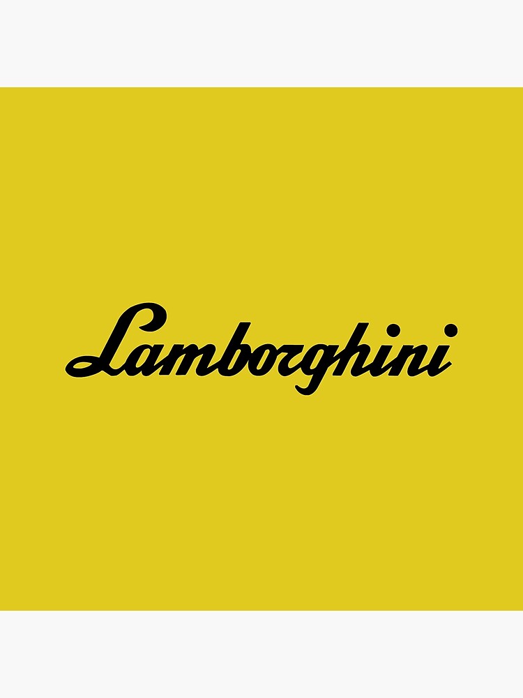 "black script lamborghini" Poster for Sale by greeneden81 | Redbubble