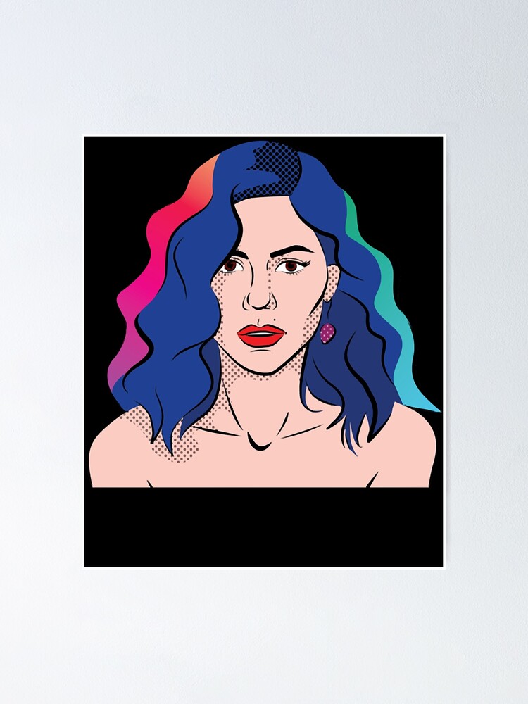 "Vintage Retro Beautiful Marina Female Singer Gift For Everyone" Poster ...