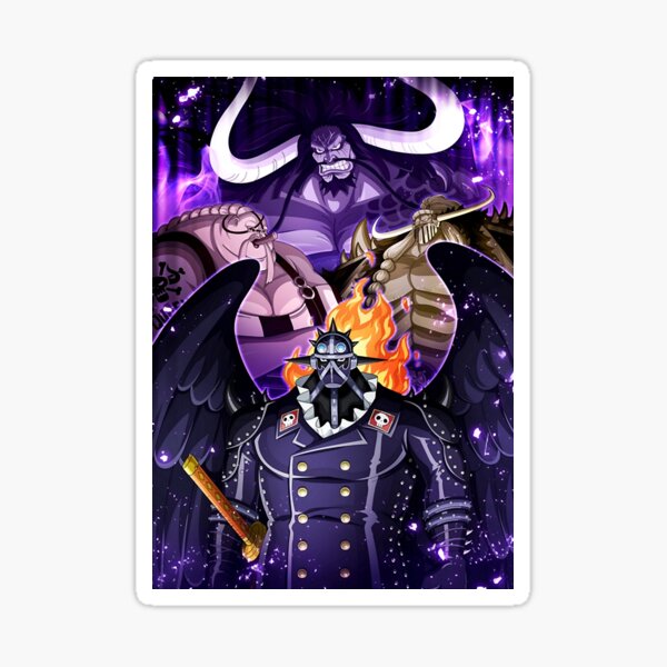 "Kaido Queen Jack and King" Sticker for Sale by JohnFleischman | Redbubble