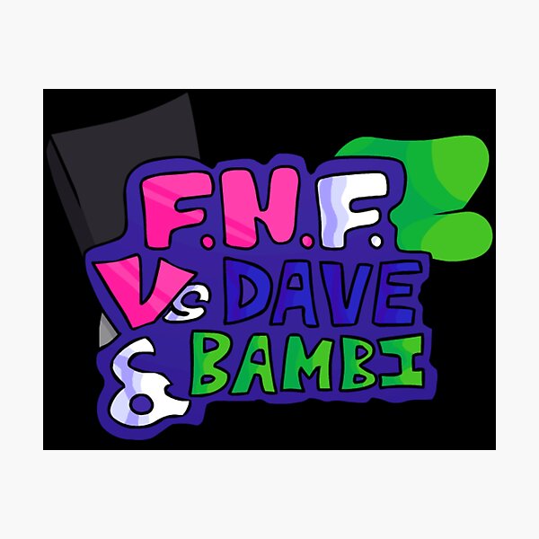 "FNF VS DAVE AND BAMBI" Photographic Print for Sale by romagueracyrus ...