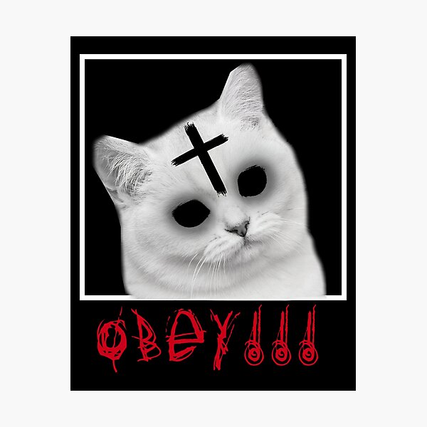 Inverted Cross Tumblr Cat 90's Neon Yellow Acid Leopard Print Upside