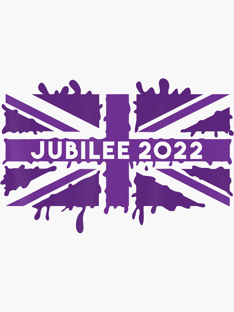"Purple Union Jack Queen's Platinum Jubilee" Sticker for Sale by ...