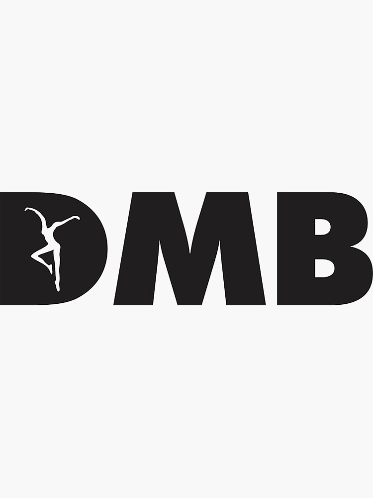 "black dmb dancing" Sticker for Sale by JamesLeviw | Redbubble