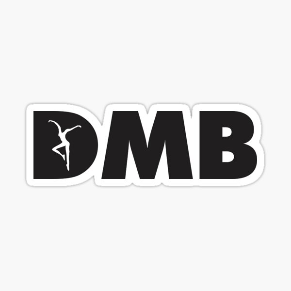 "black dmb dancing" Sticker for Sale by JamesLeviw | Redbubble