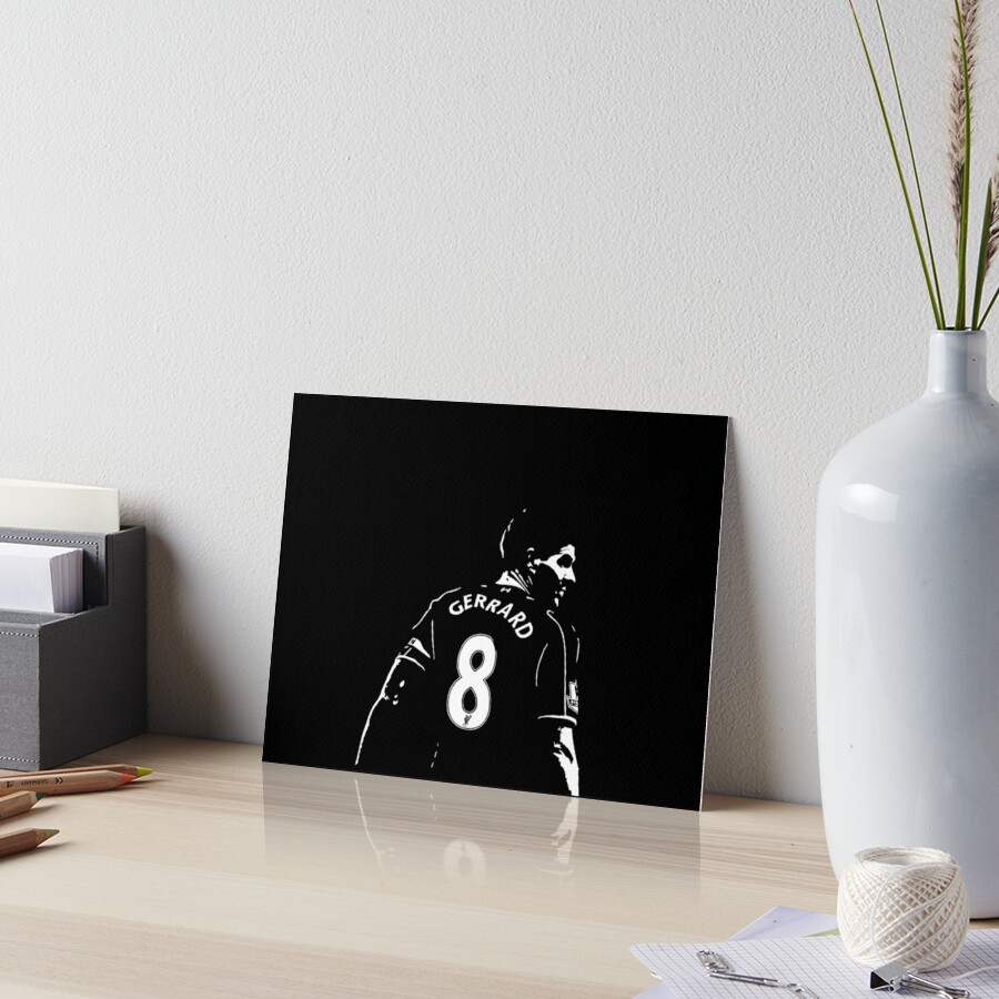 "Steven Gerrard - Liverpool FC Legend Silhouette" Art Board Print for ...