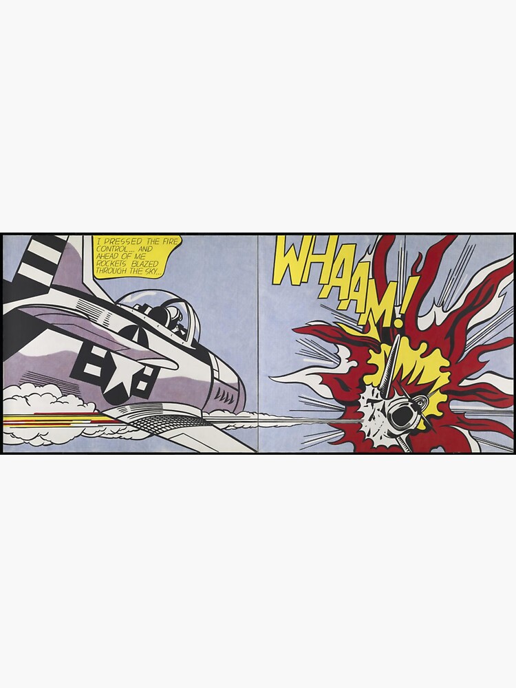 "Roy Lichtenstein Whaam! 1963 picture" Sticker for Sale by ...