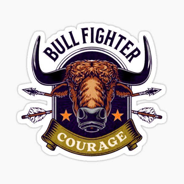 "Bull Fighter" Sticker for Sale by Ever-Shine | Redbubble