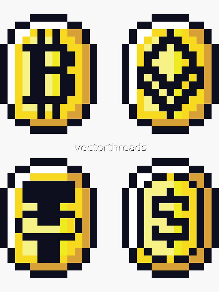 "BitPixels" Sticker for Sale by vectorthreads | Redbubble