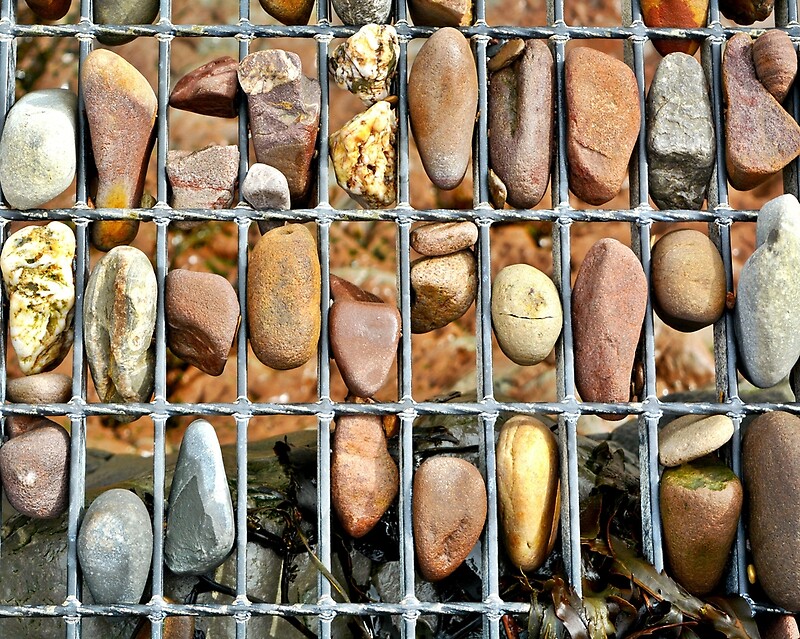 "Pebbles In A Grid" by Alexandra Lavizzari | Redbubble